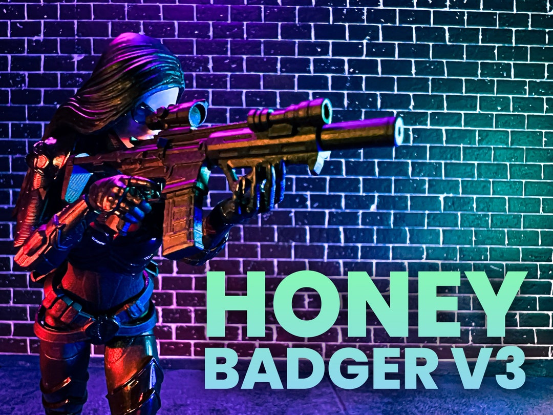 Honey Badger V3 Action Figure Accessory - Scales 6” 1/12 3D Resin ...