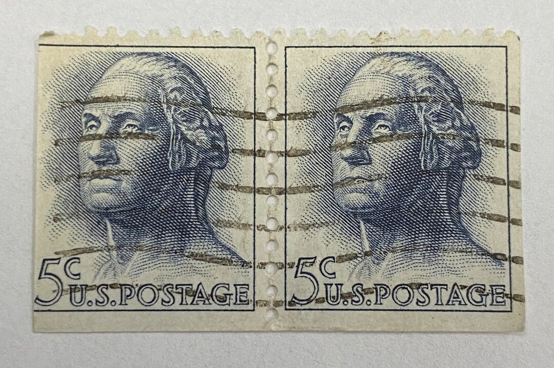 Rare Stamps- 1962 USA 5cent Stamp- George Washington Pair of Stamps ...