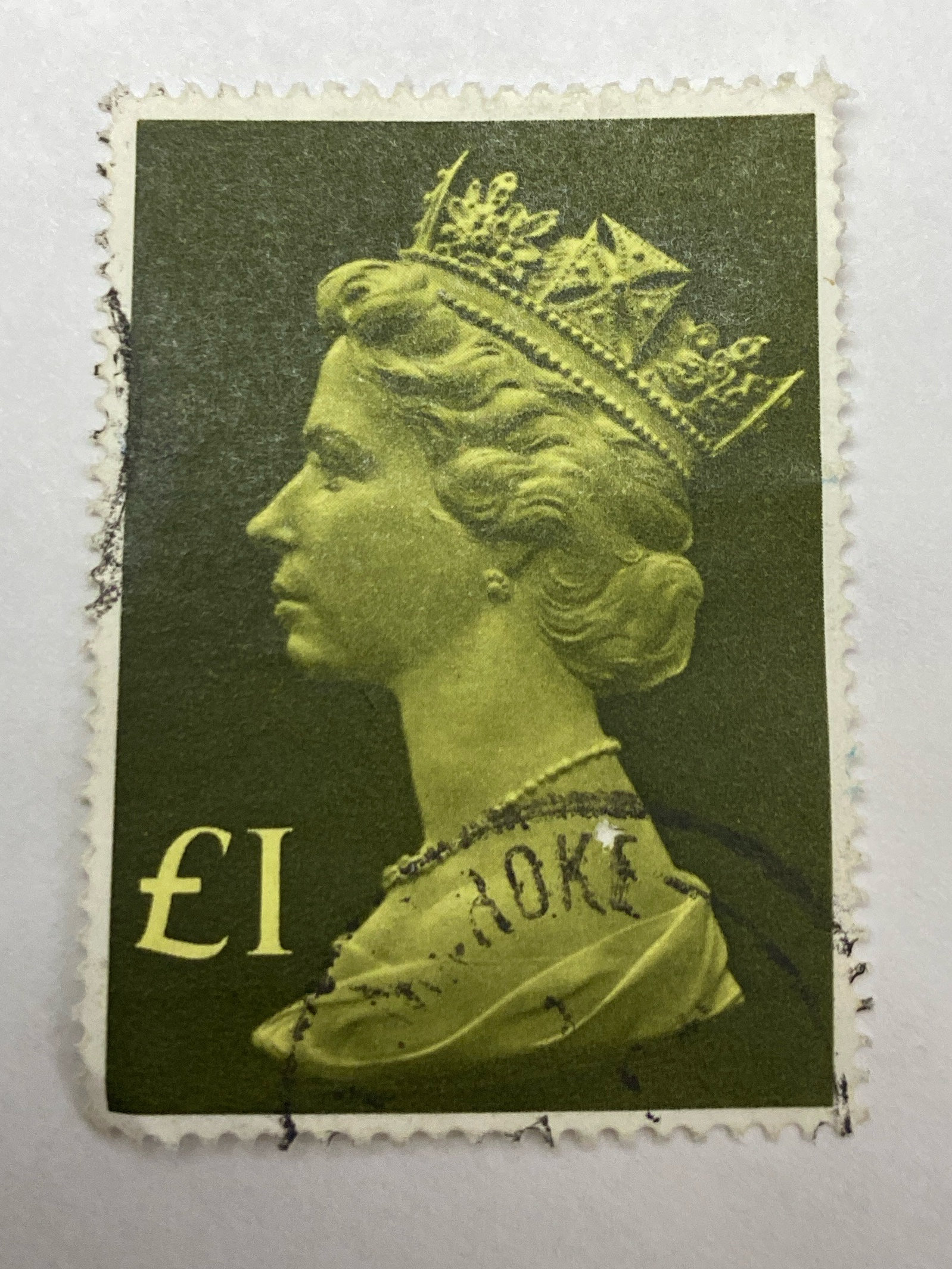 Queen Elizabeth Great Britain Stamp 1977 Queen Elizabeth II QEII Large ...