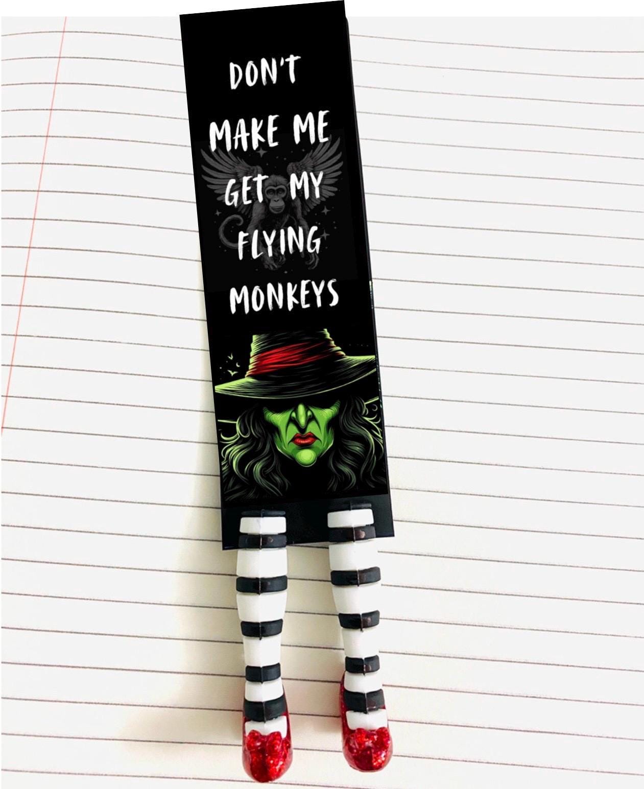 Wicked Witch Bookmark: 3D Ruby Slippers - Wizard of Oz Gift - Etsy