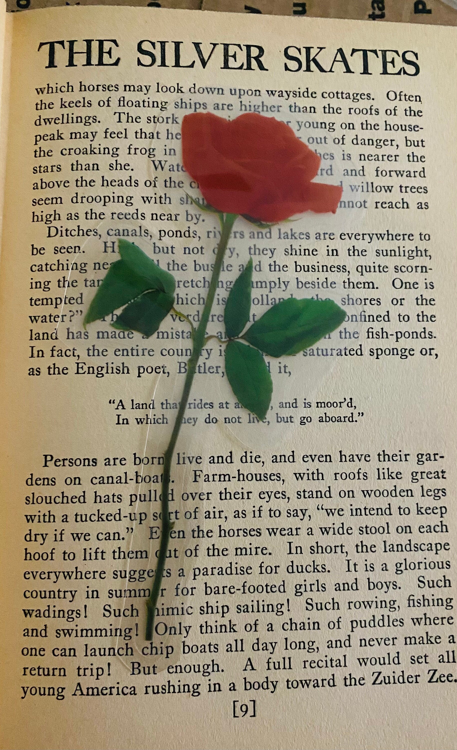 Floral Bookmark: Handmade Laminated Flower With LOVE Stamp - Etsy