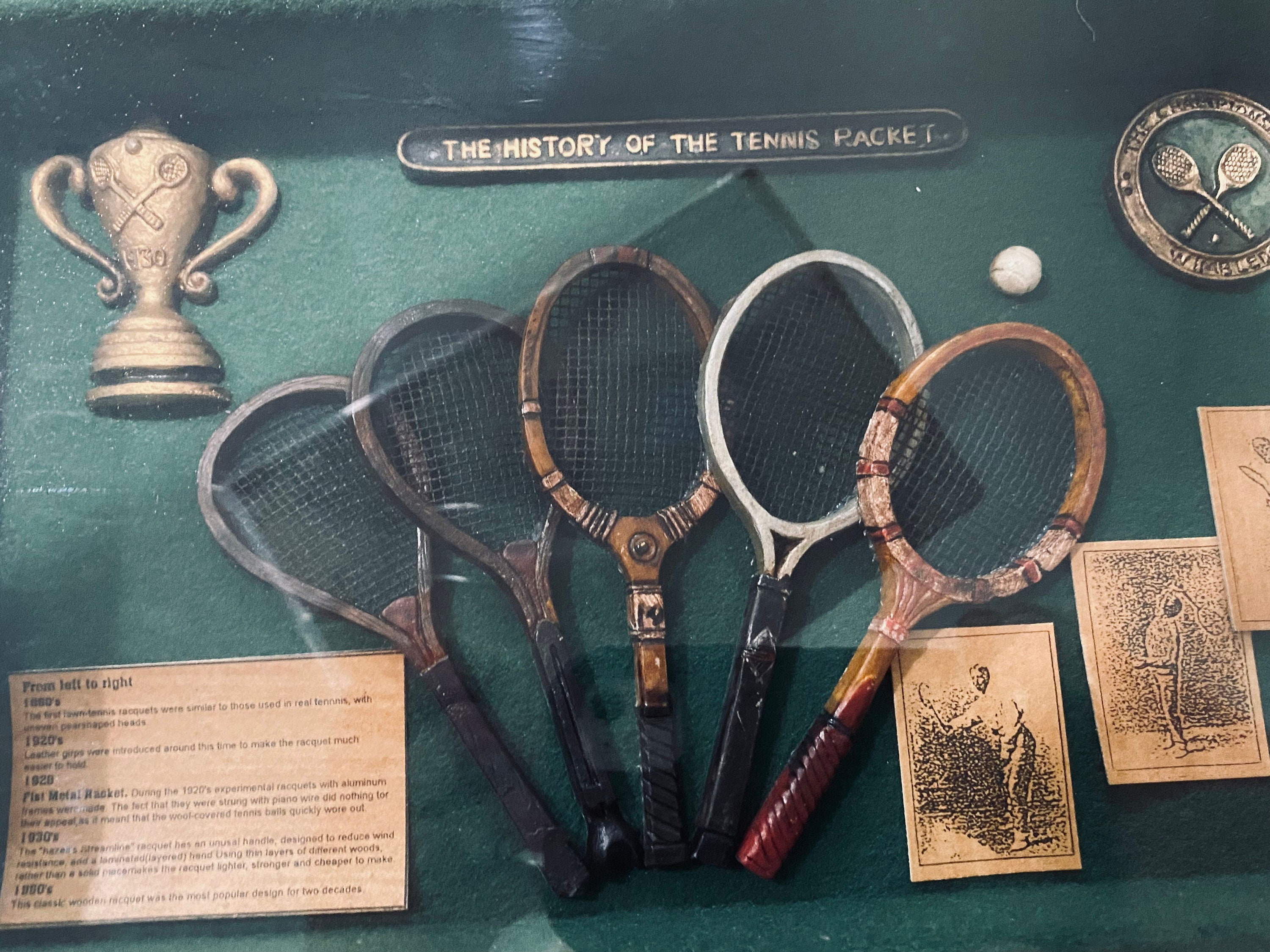 The History of the Tennis Racket Shadow Box Display Case - Etsy