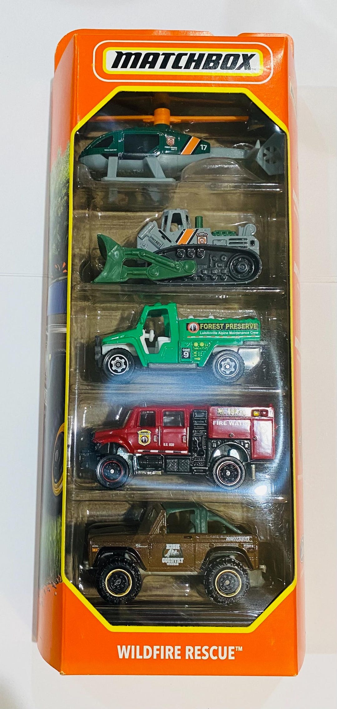 Matchbox - Wildfire Rescue - 5-pack 1:64 Scale Die-cast Vehicles ...