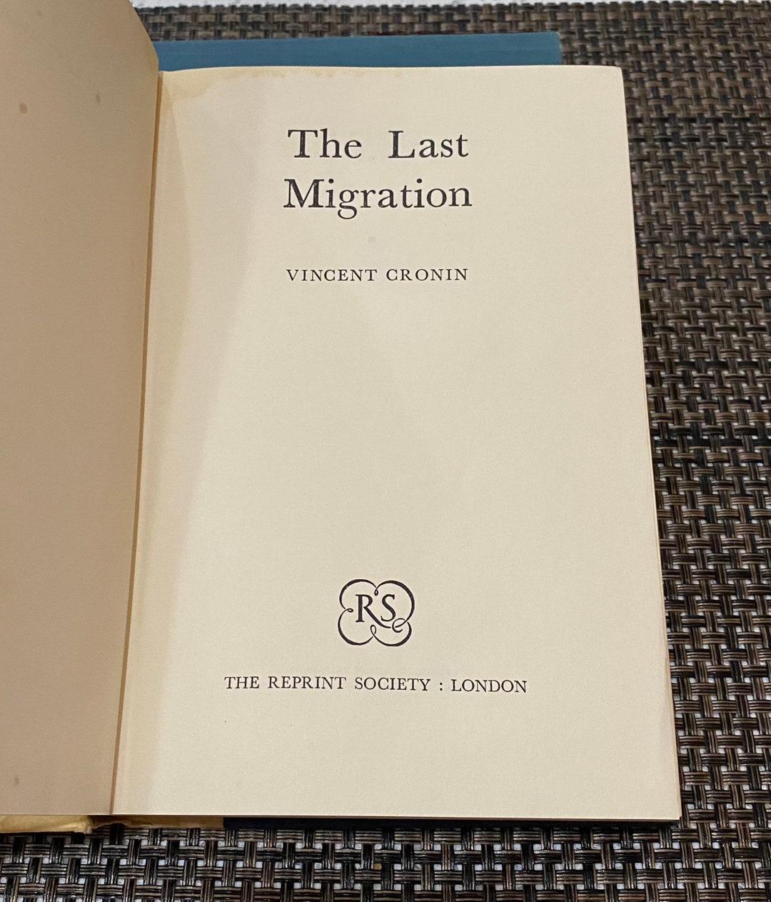 The Last Migration by Vincent Cronin, 1959 Vintage History Book, Hardcopy, Vintage - Etsy