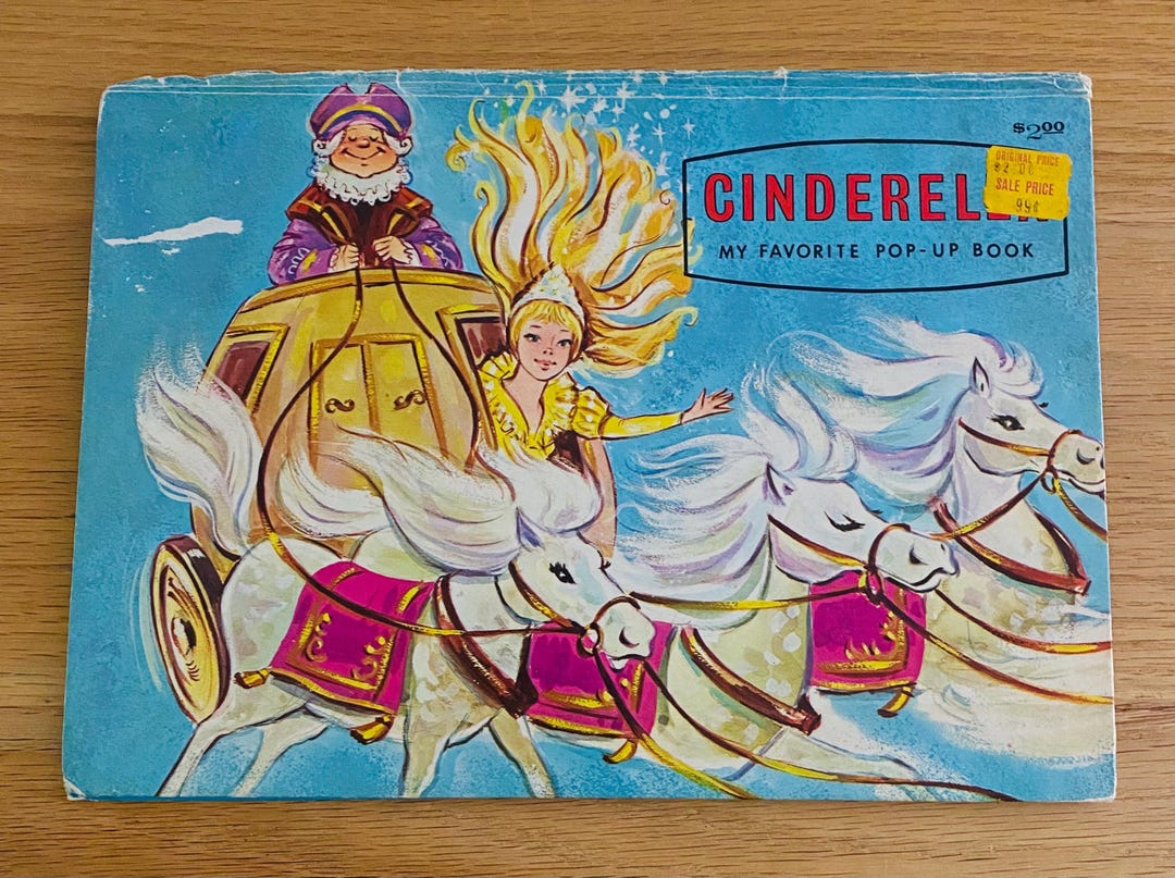 Vintage Children Book, 1940, Cinderella my Favorite Children POP UP ...