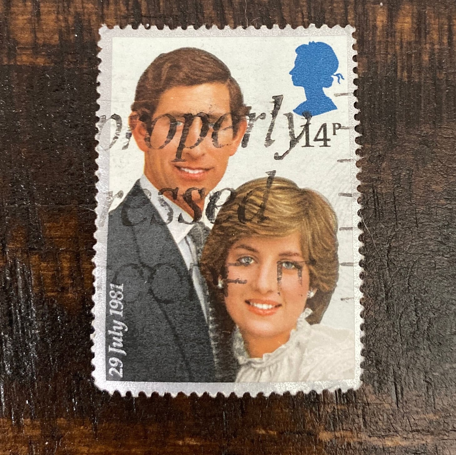 Princess Diana and Prince Charles Royal Wedding Stamp, 29th July 1981 ...