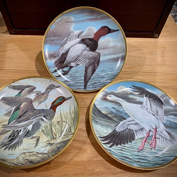 Three Bird Plates - Etsy
