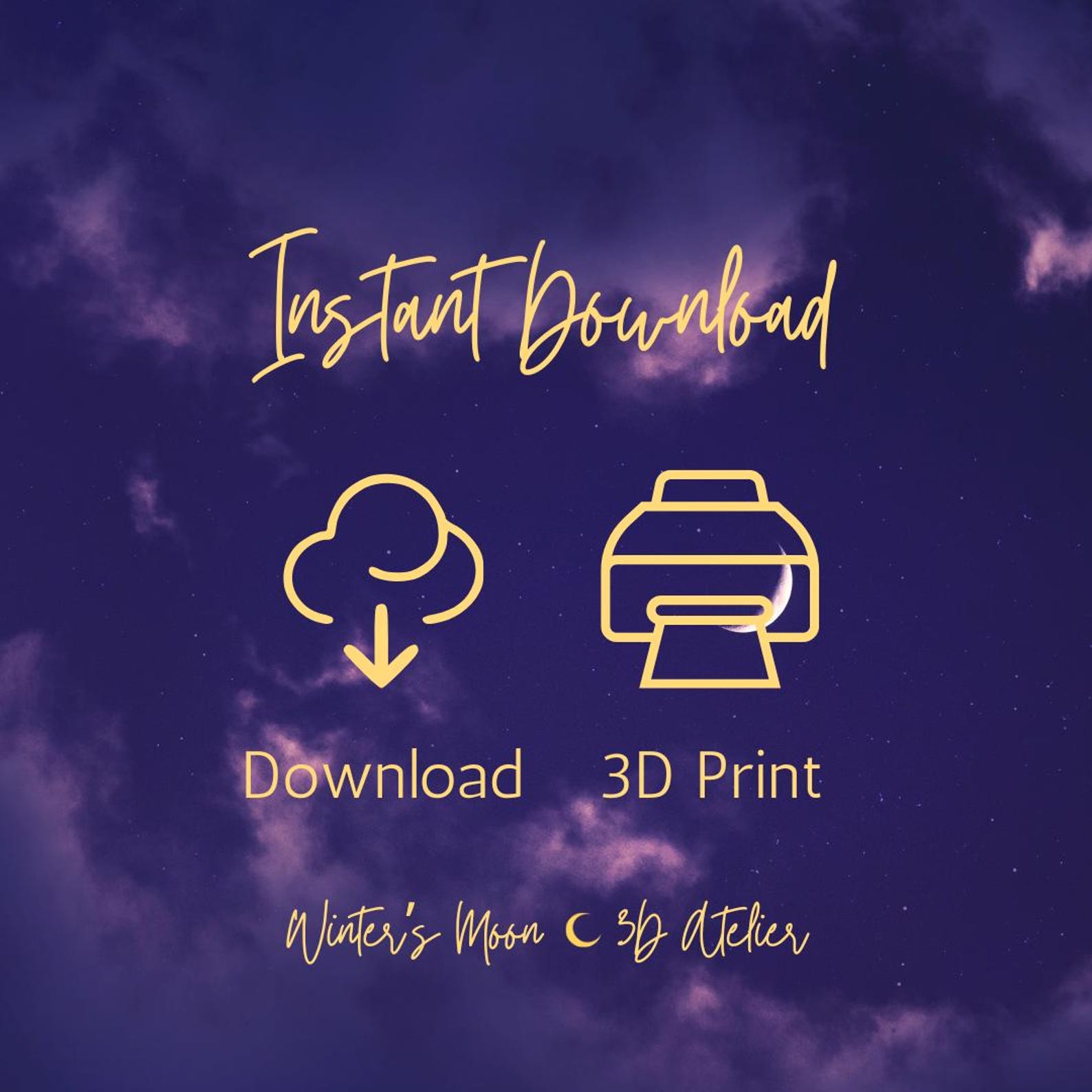 Chobits Chii Ears & Hair Accessory - Digital Download - 3D Printable ...