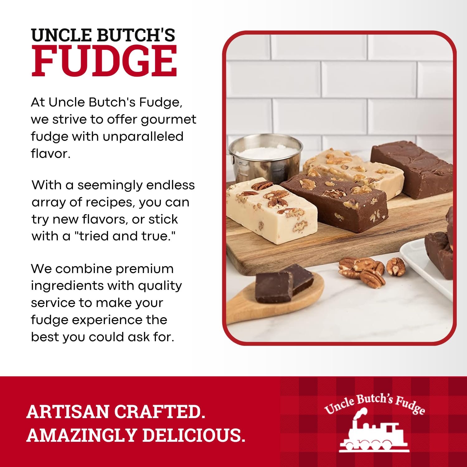 Custom Fudge Box Choose Your 2 Flavors Sampler Chocolate Box Gift ...