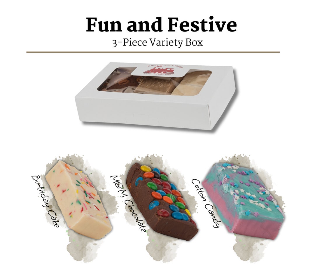 Fudge Variety Pack Chocolate Gift Box Birthday Present, M&M Chocolate ...