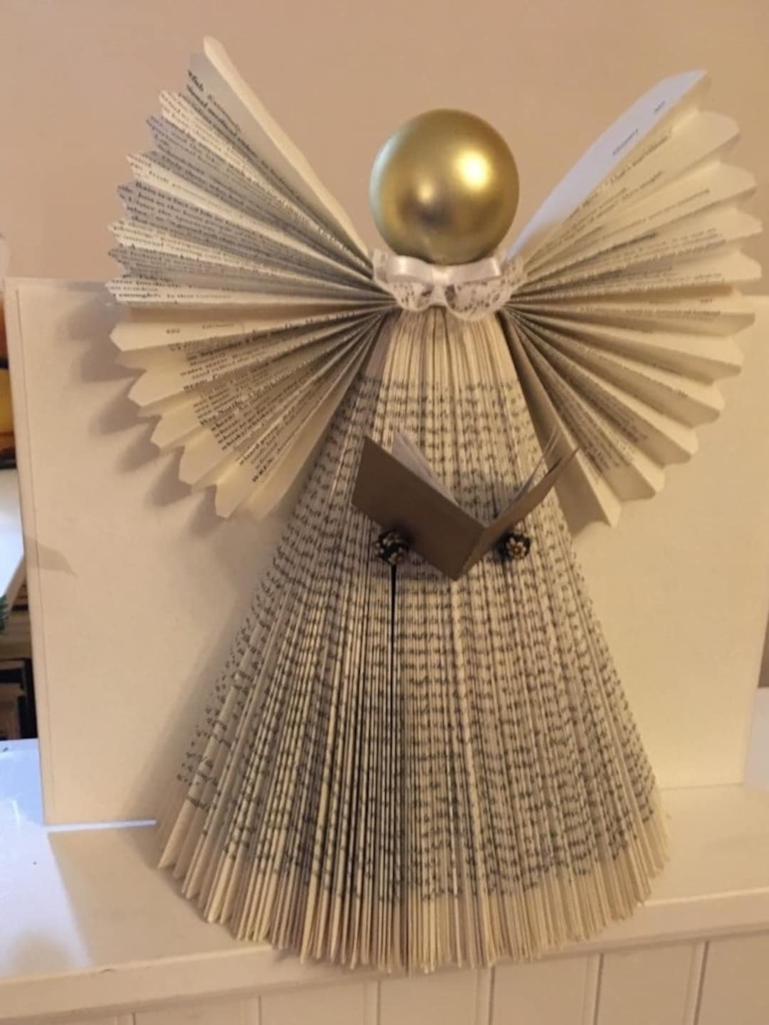 Angel Choir I - Folded Book Art - Etsy