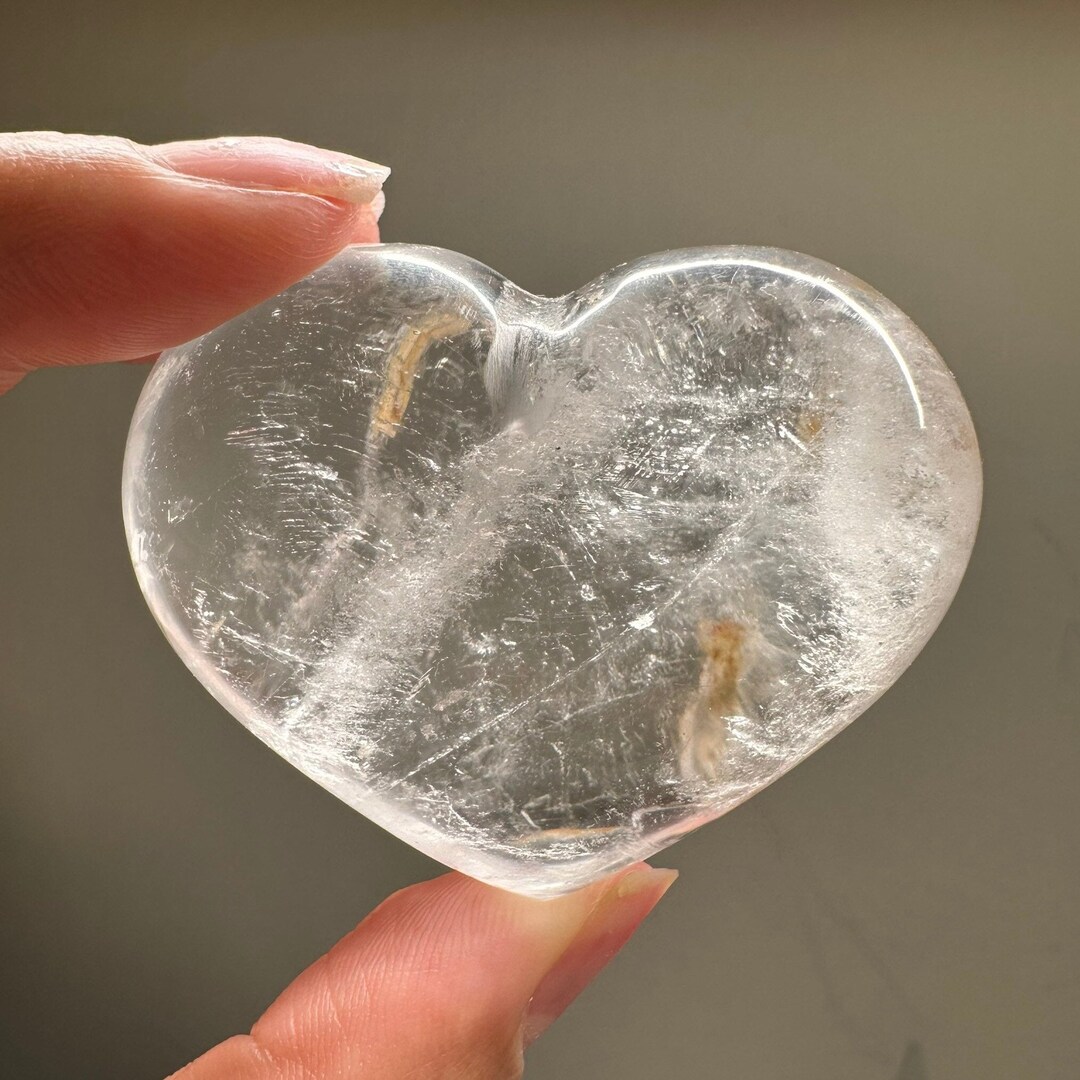 Mini Clear Quartz Heart High Quality Clear Quartz Heart Shaped Home ...