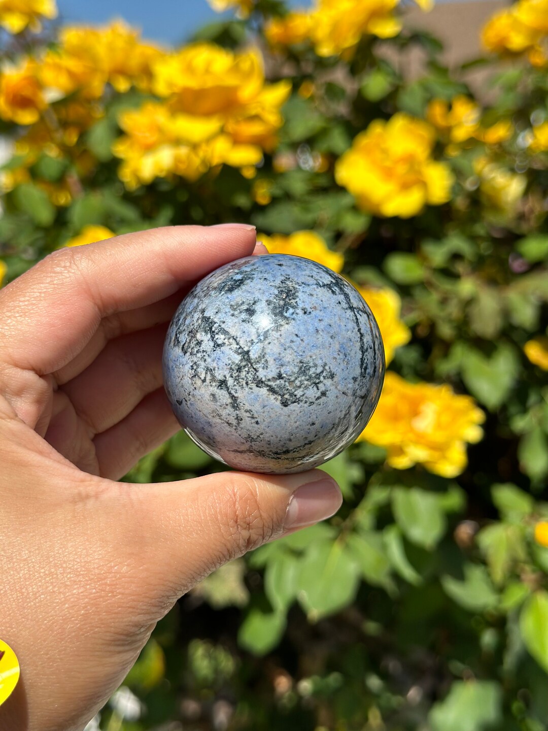 Rare Dumortierite Sphere Dumortierite Stone Home Decor Living Room ...