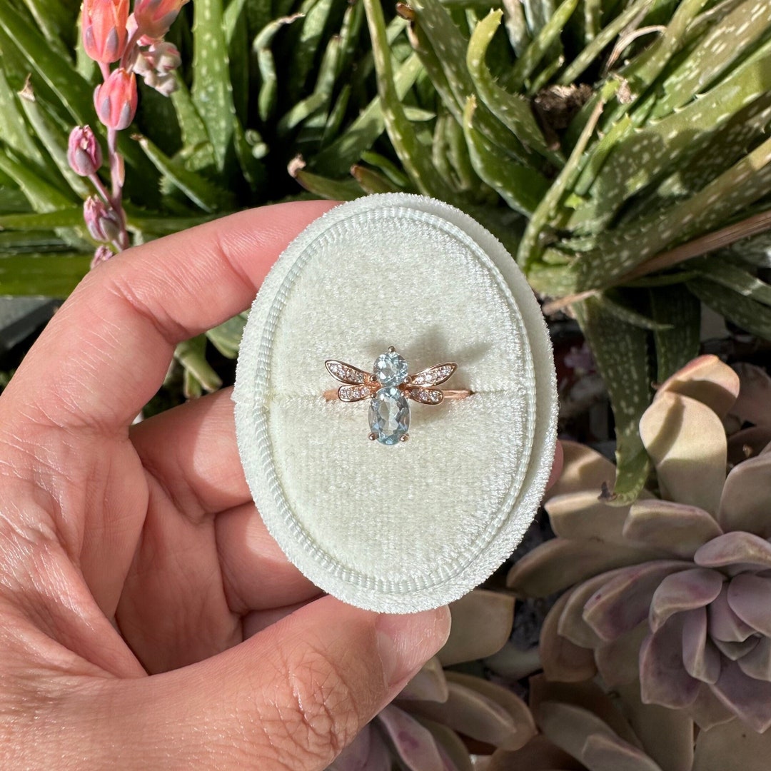 Topaz Ring Blue Topaz Gem Grade Topaz Stone of Relaxation Mothers Day ...