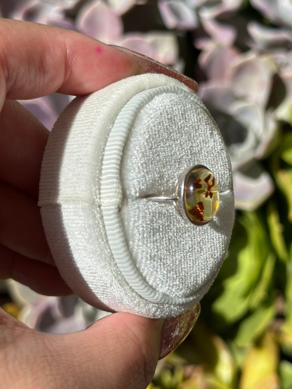 Flower Amber Ring Flower Amber Jewelry Baltic Amber R… - Gem