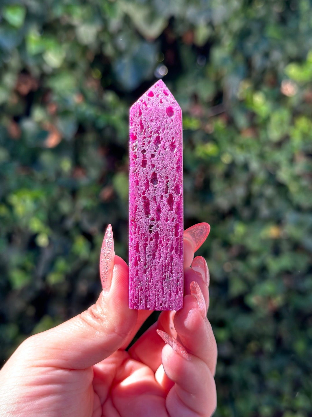 Ruby Tower Ruby Stone Tower Heart Chakra Heart Stone for Decoration ...