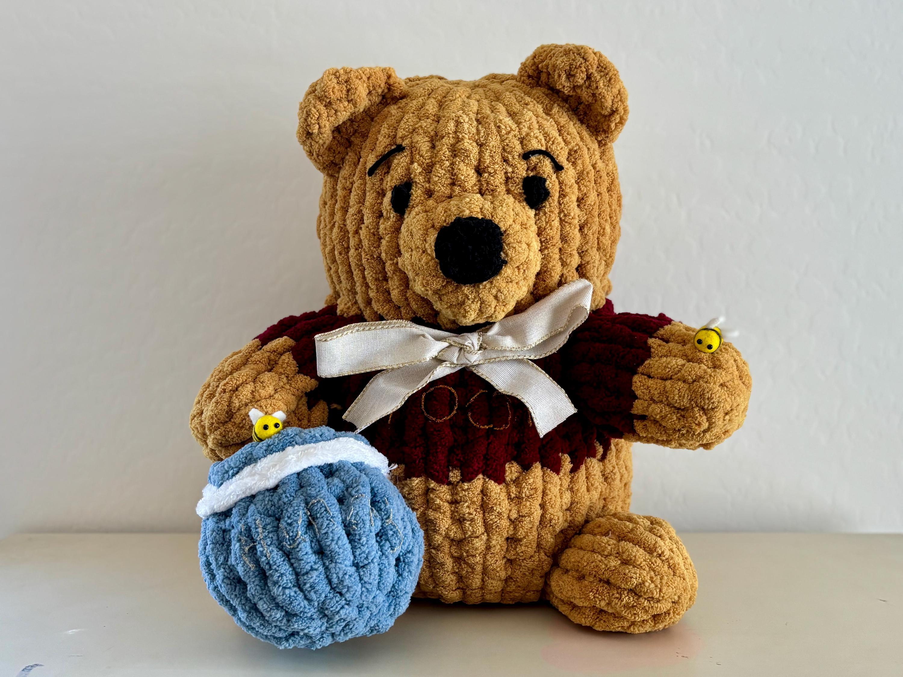 Chunky Knit Pooh Bear & Piglet Plushies | 100 Acre Wood Jumbo Plushies ...