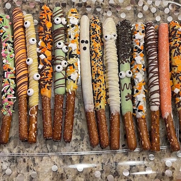 Halloween Pretzels - Etsy