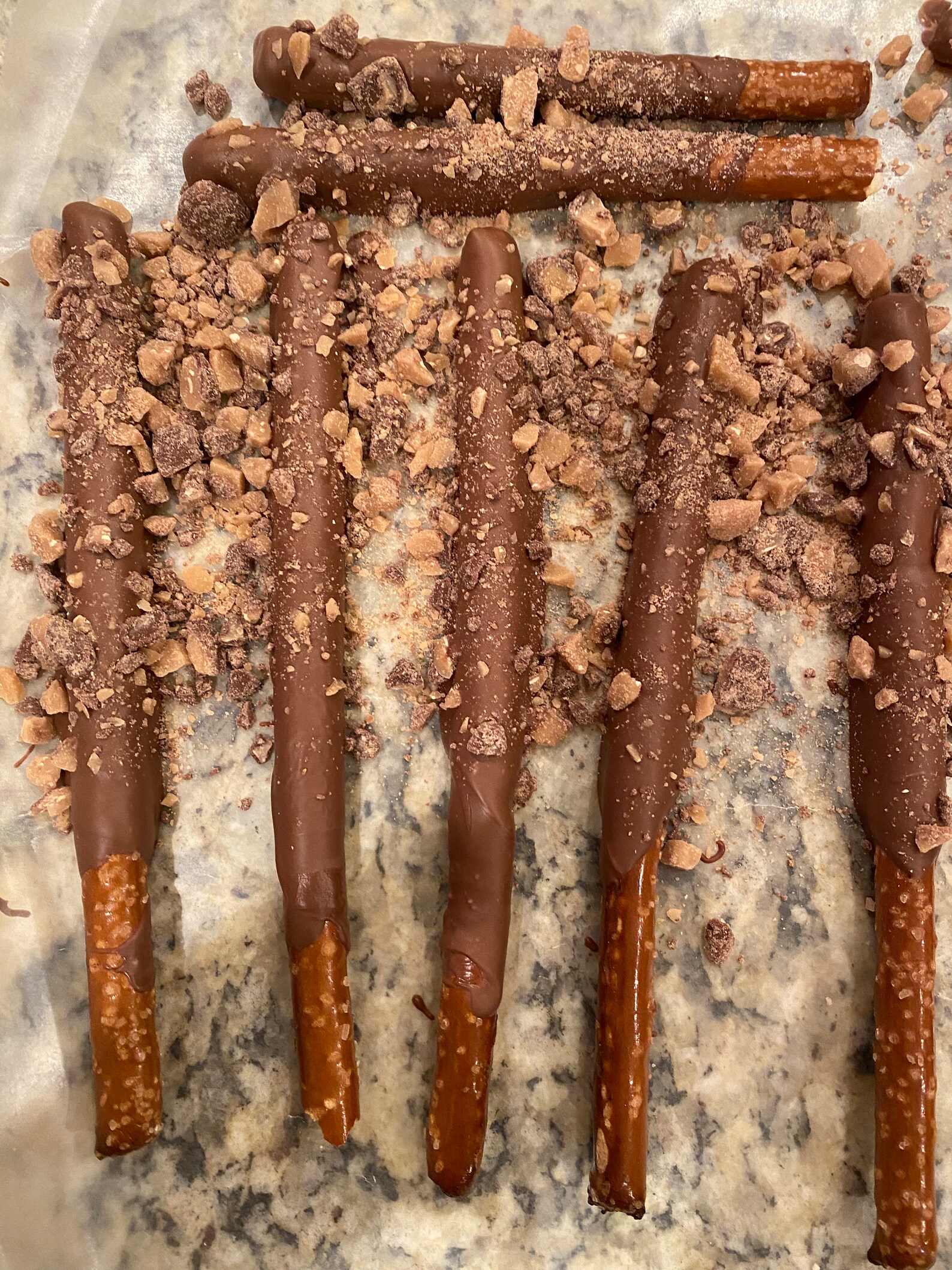 Fancy Chocolate Pretzels! 1 Lb 12 Ea.- Individually Wrapped With Satin ...
