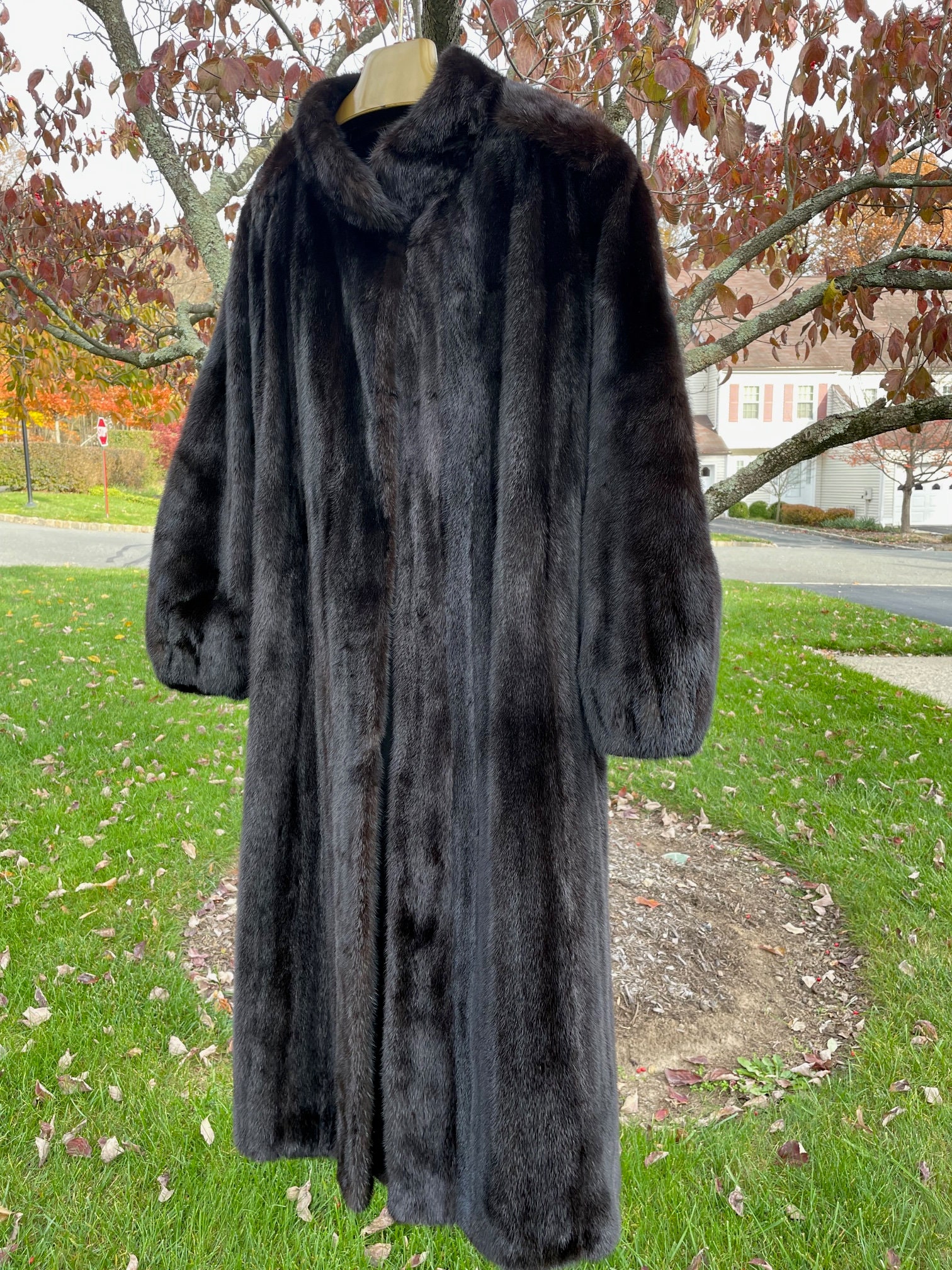 Flawless, Like New, Dark Brown Ranch Mink Women's Full-length Fur Coat ...