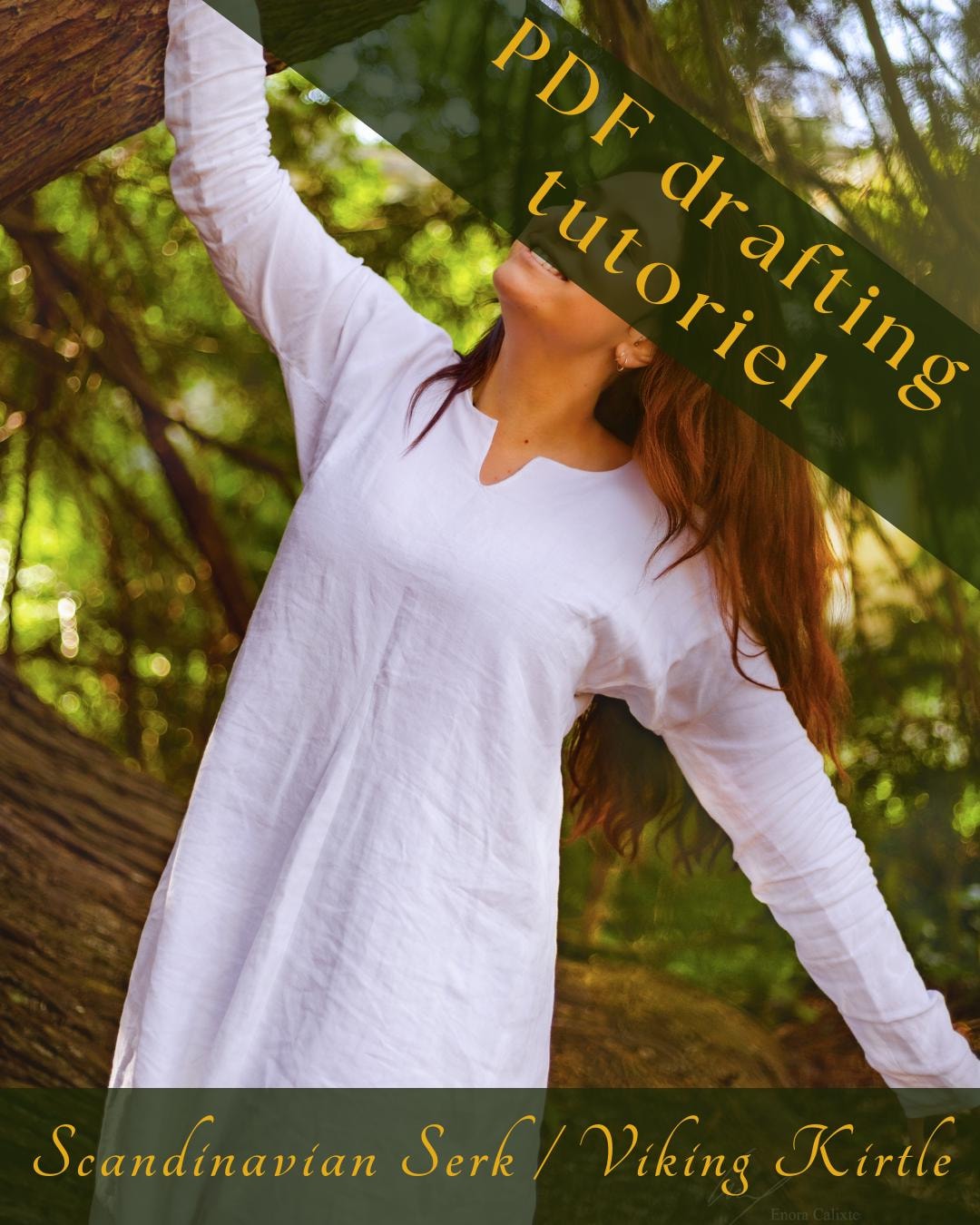 PDF Tutorial Drafting & Sewing Viking Serk Kirtle Women Underdress and ...