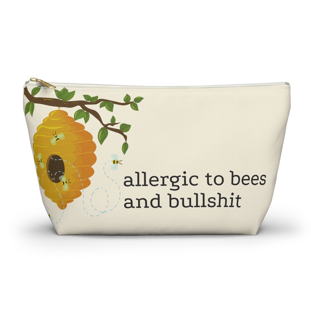 RX Medication Prescription Bag, Bee Allergy Travel Pouch for Med ...