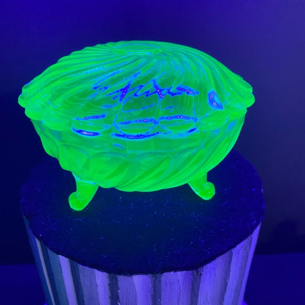 Blue Uranium Glass - Etsy