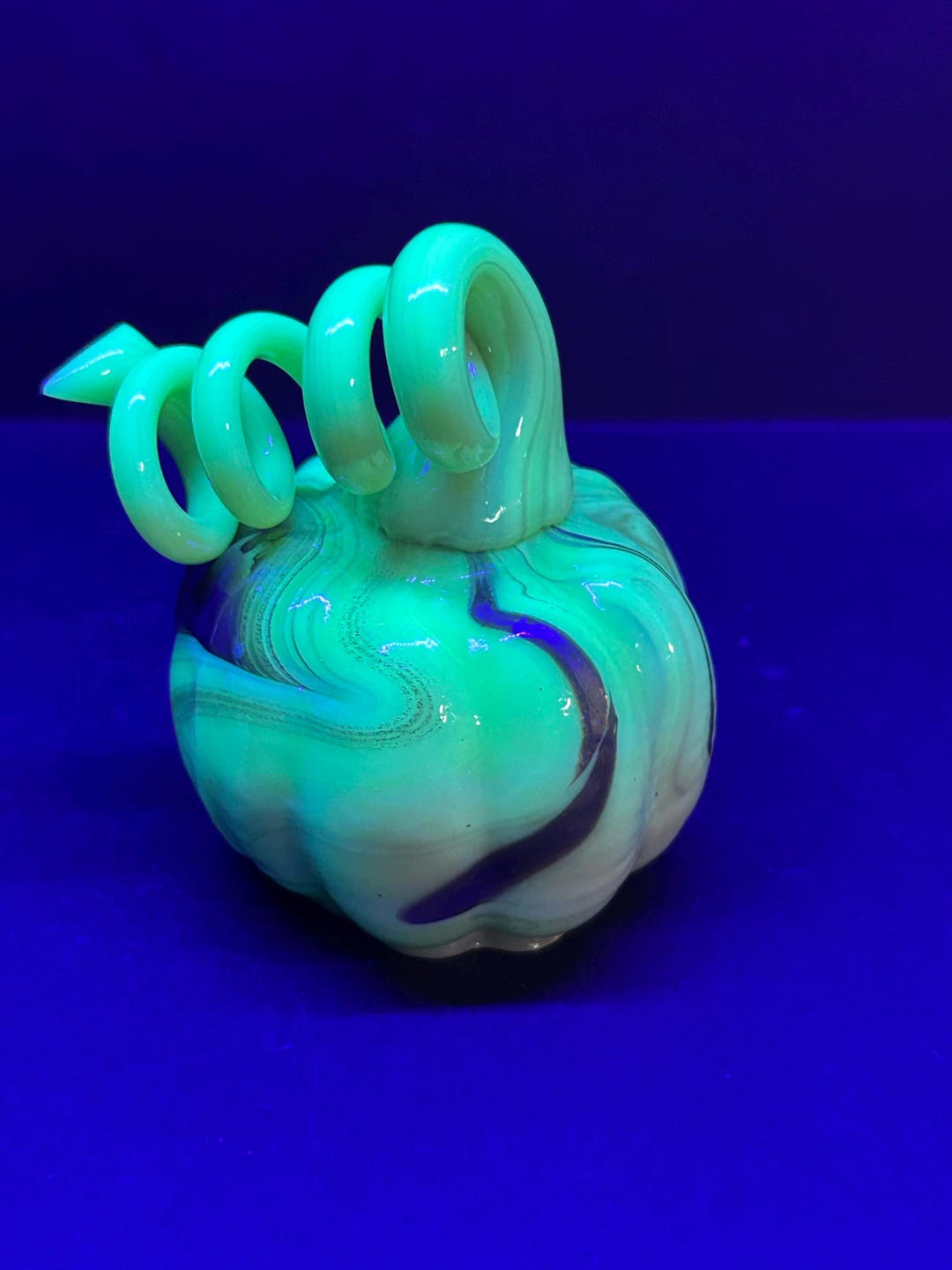 Mini Uranium Pink Slag Symbiote Glass Pumpkin - Etsy