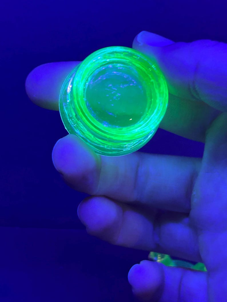 EXCLUSIVE! Mini Green Uranium Glass Chicken Hen on the Nest - Etsy