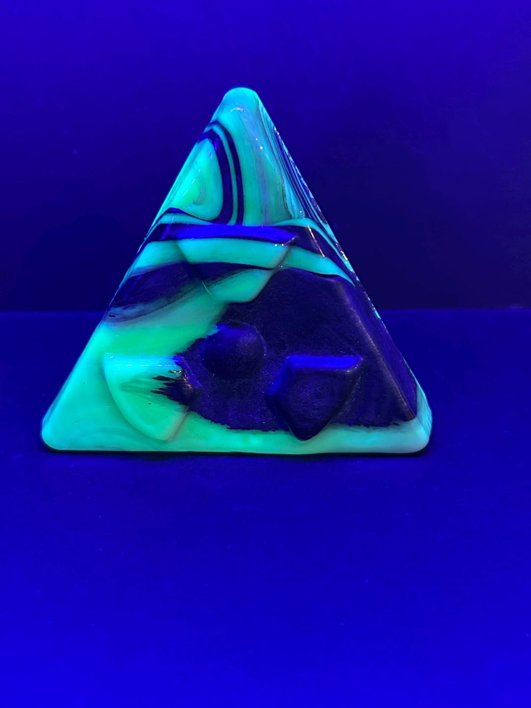 Uranium Glass Radiation Symbol pink Burmese Dark Symbiotie - Etsy