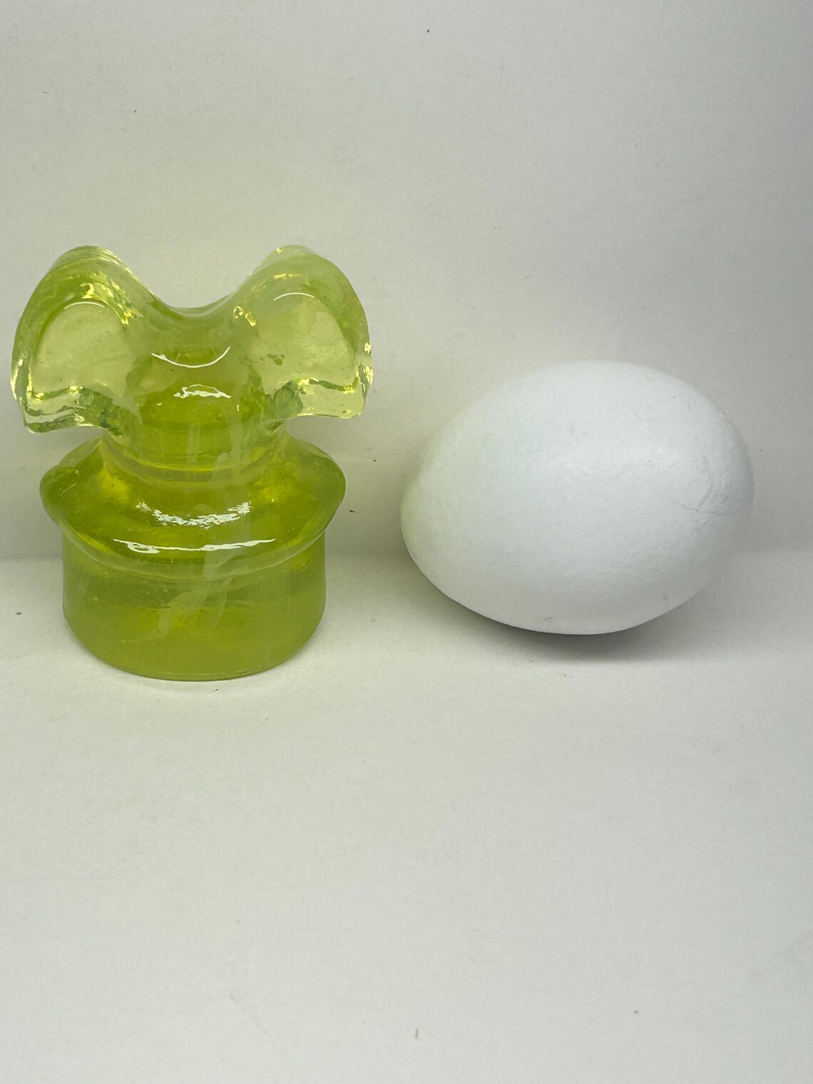 Topaz Swirl Mini Mickey Mouse Glass Insulator (paperweight) Uranium ...