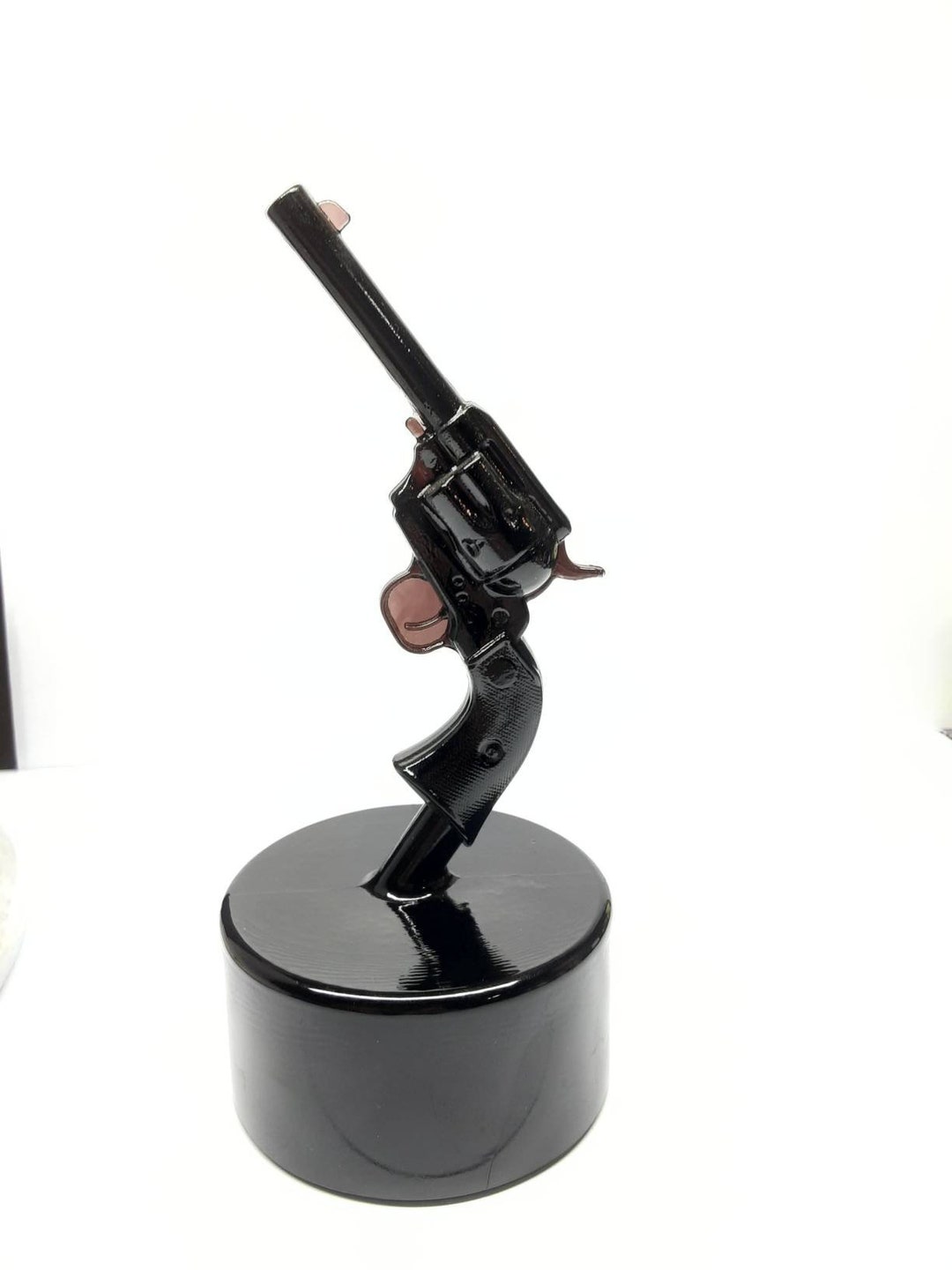 Black Amethyst Colt Revolver on the Font - Etsy