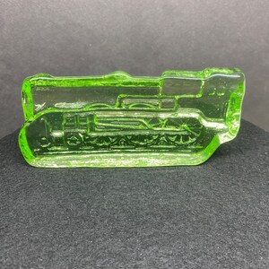 Vaseline Uranium Slag Glass Train Engine Figure - Etsy