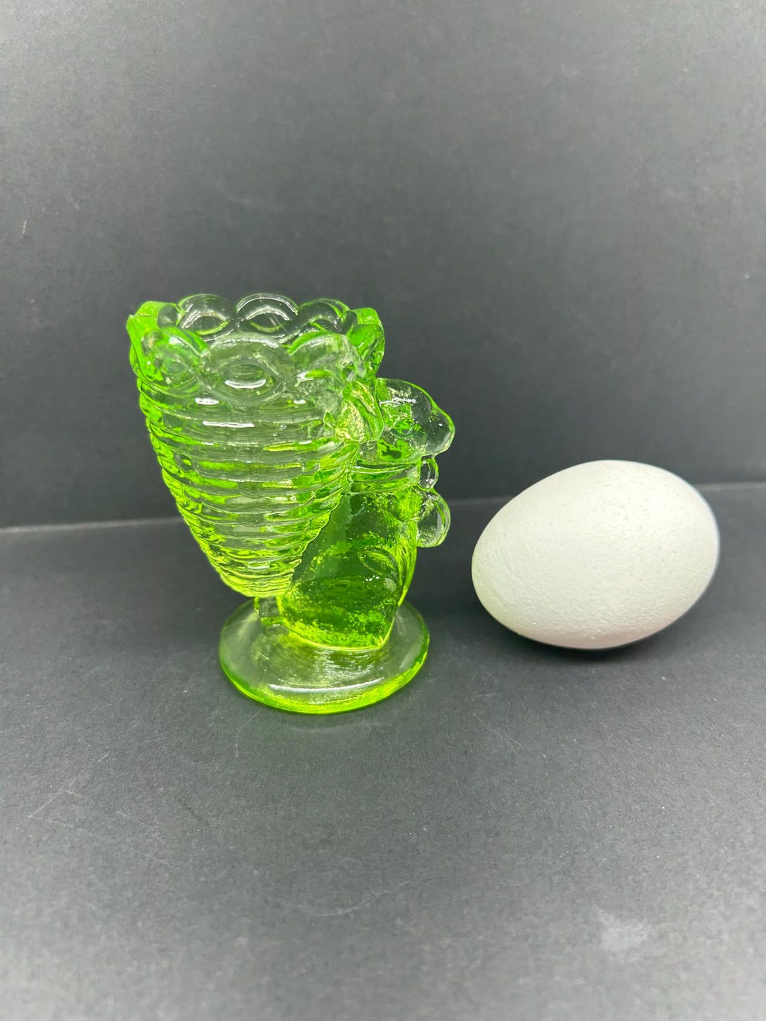 EXCLUSIVE ! - URANIUM - Glass Bunny Toothpick / Egg Holder - Gift - Etsy
