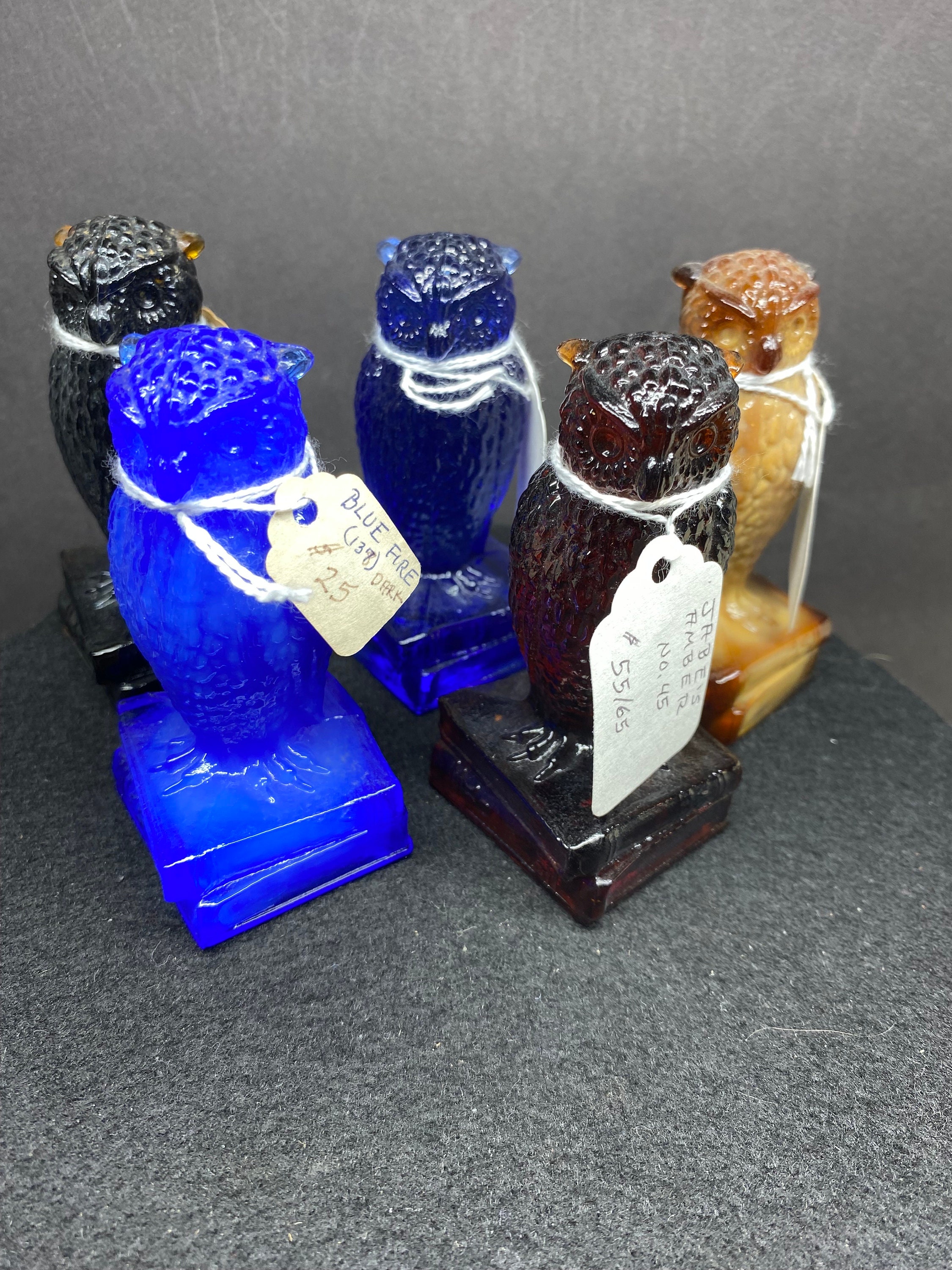 Vintage Degenhart Glass Owl