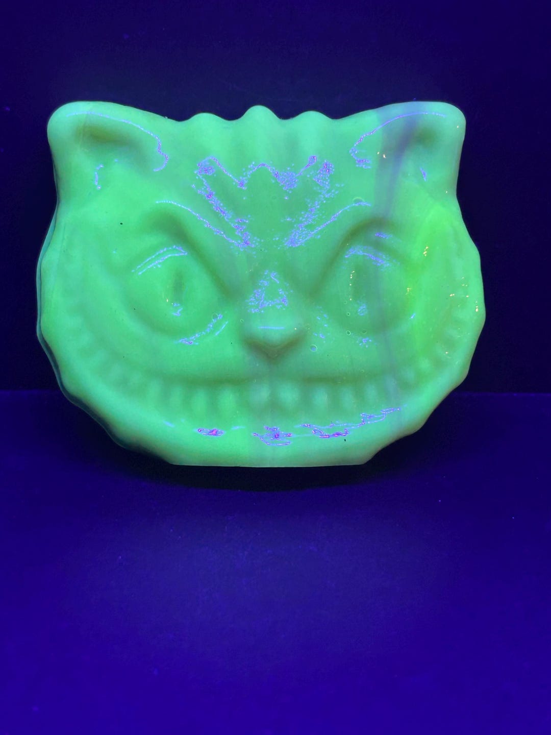 Uranium Pink Slag Glass Cheshire Cat - Etsy