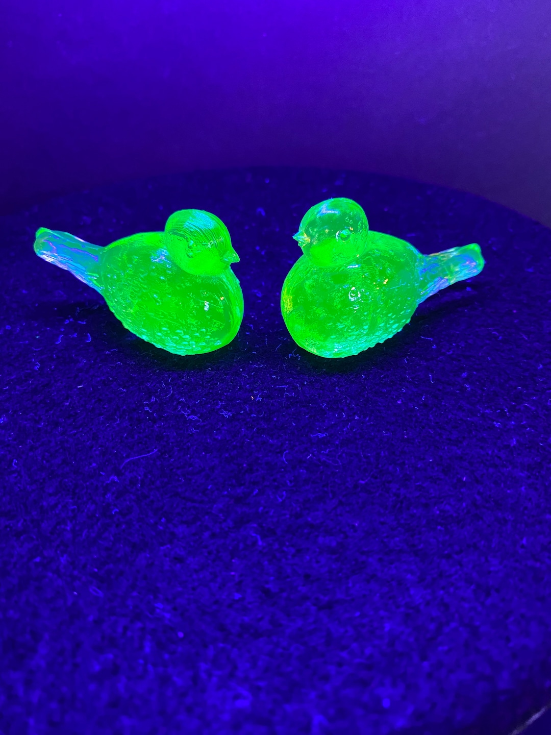 Vintage Small Uranium Chubby Birds - Etsy