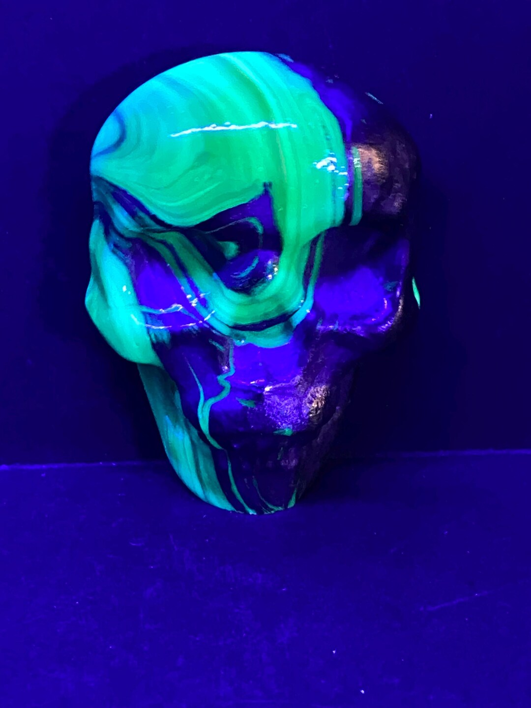 Uranium Slag Glass Skull steel Face - Etsy