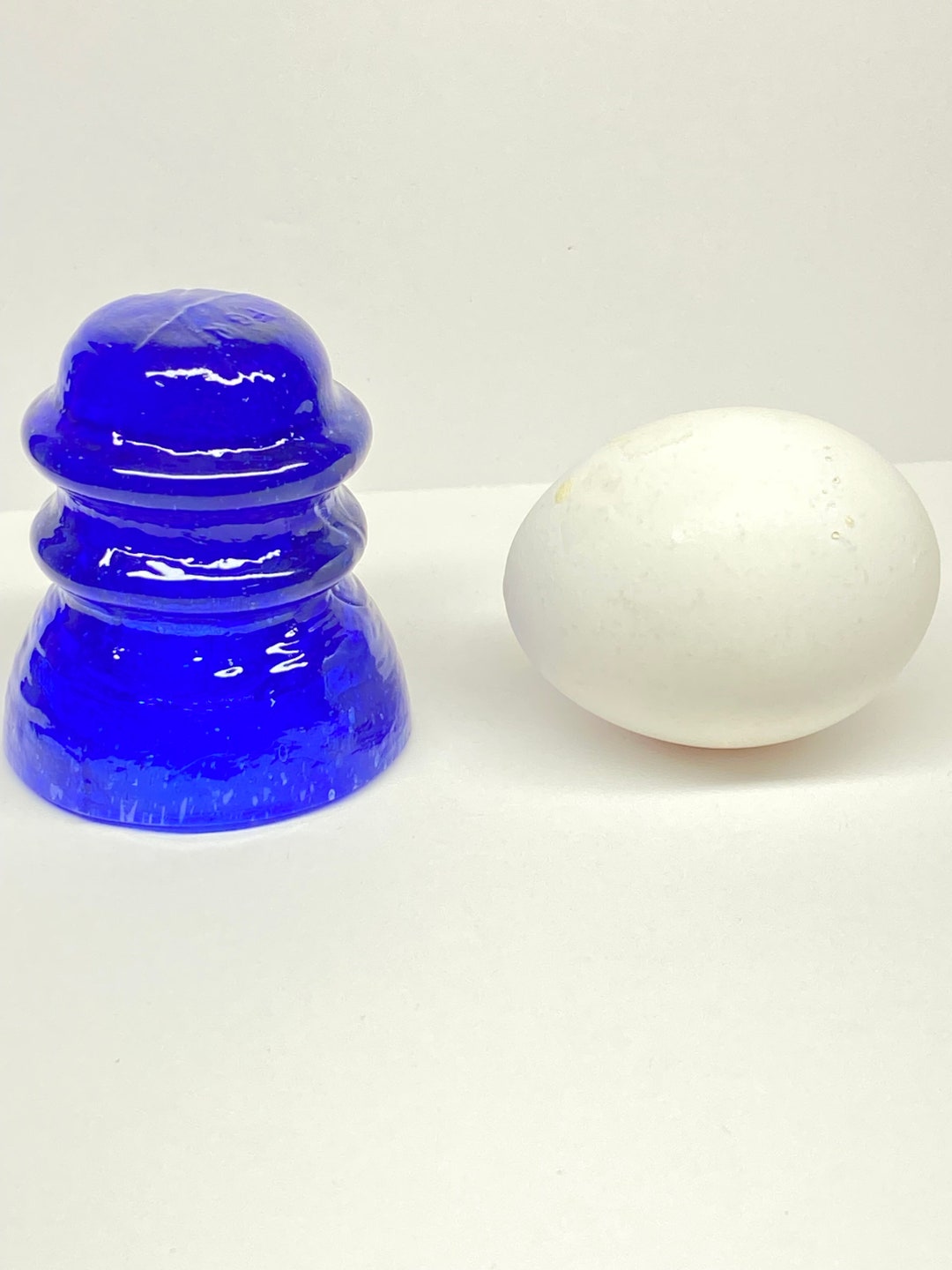 Uranium Glass Mini Cobalt Bell Insulator - Etsy