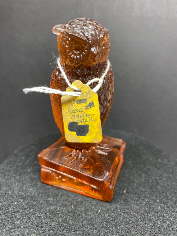 Vintage Degenhart Glass Owl