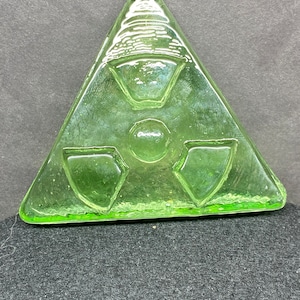 Uranium Vaseline Glass Radiation Triangle - Etsy