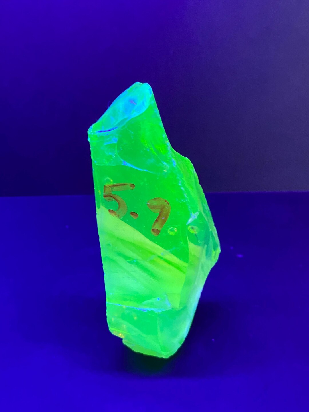Pink Slag Uranium Glass Collet - Etsy