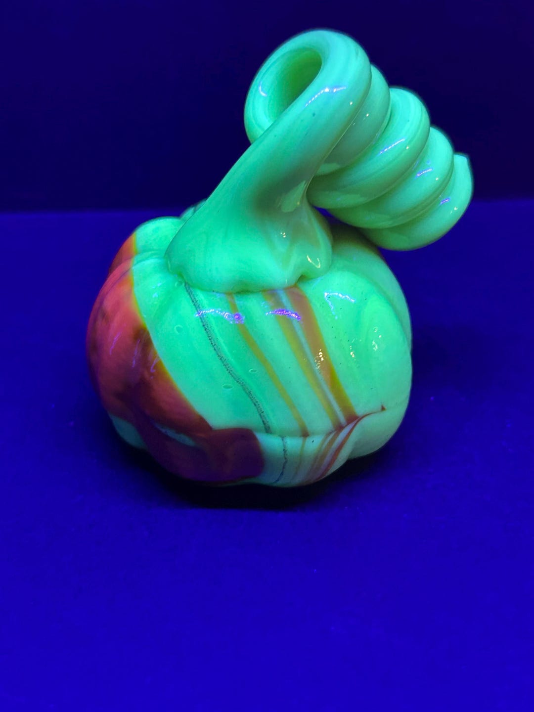 Mini Uranium Pink Orange Slag Glass Pumpkin - Etsy
