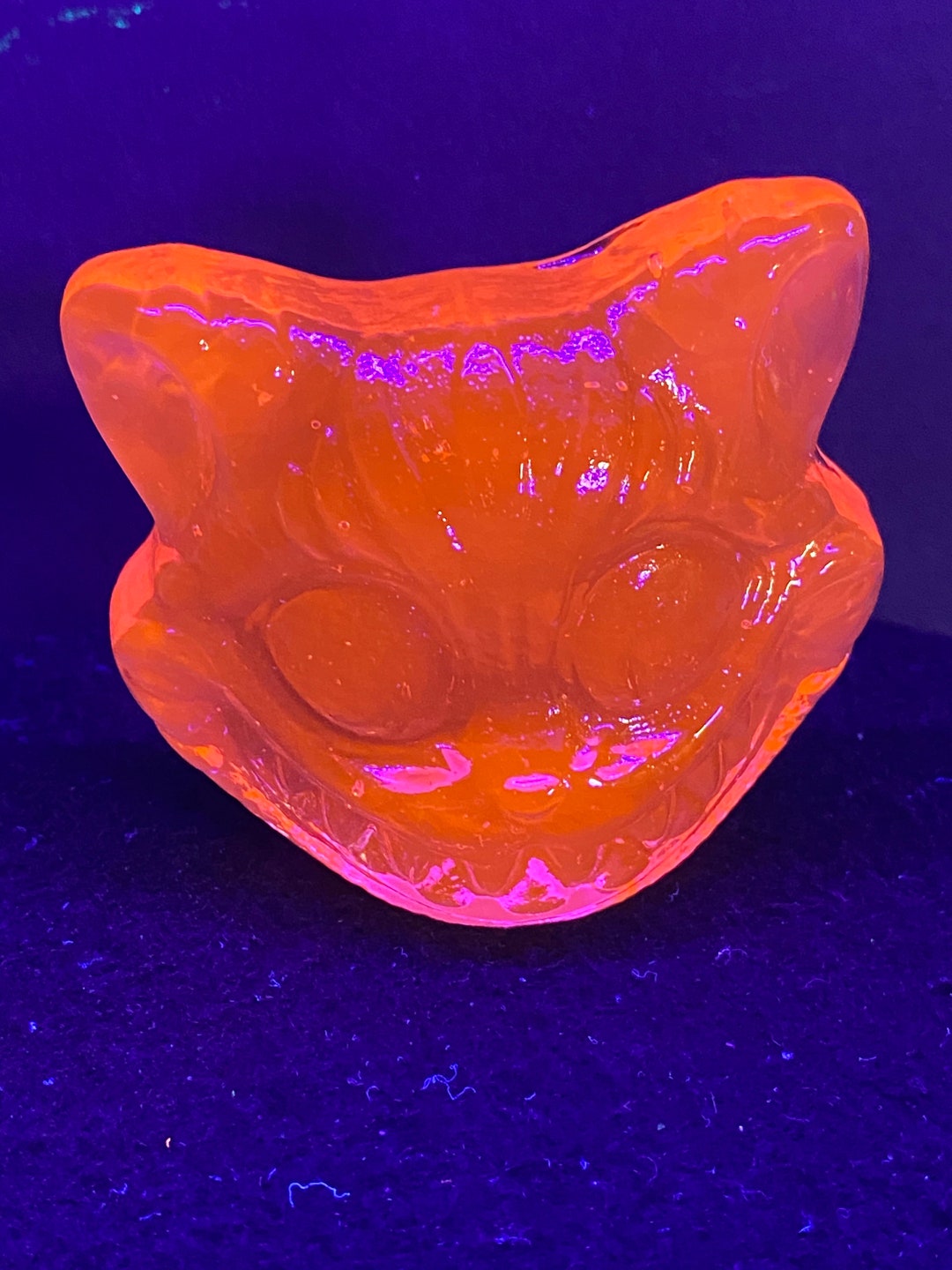 Selenium Pink Glowy Glass Smiling Cat SELENIUM (not Uranium) - Etsy