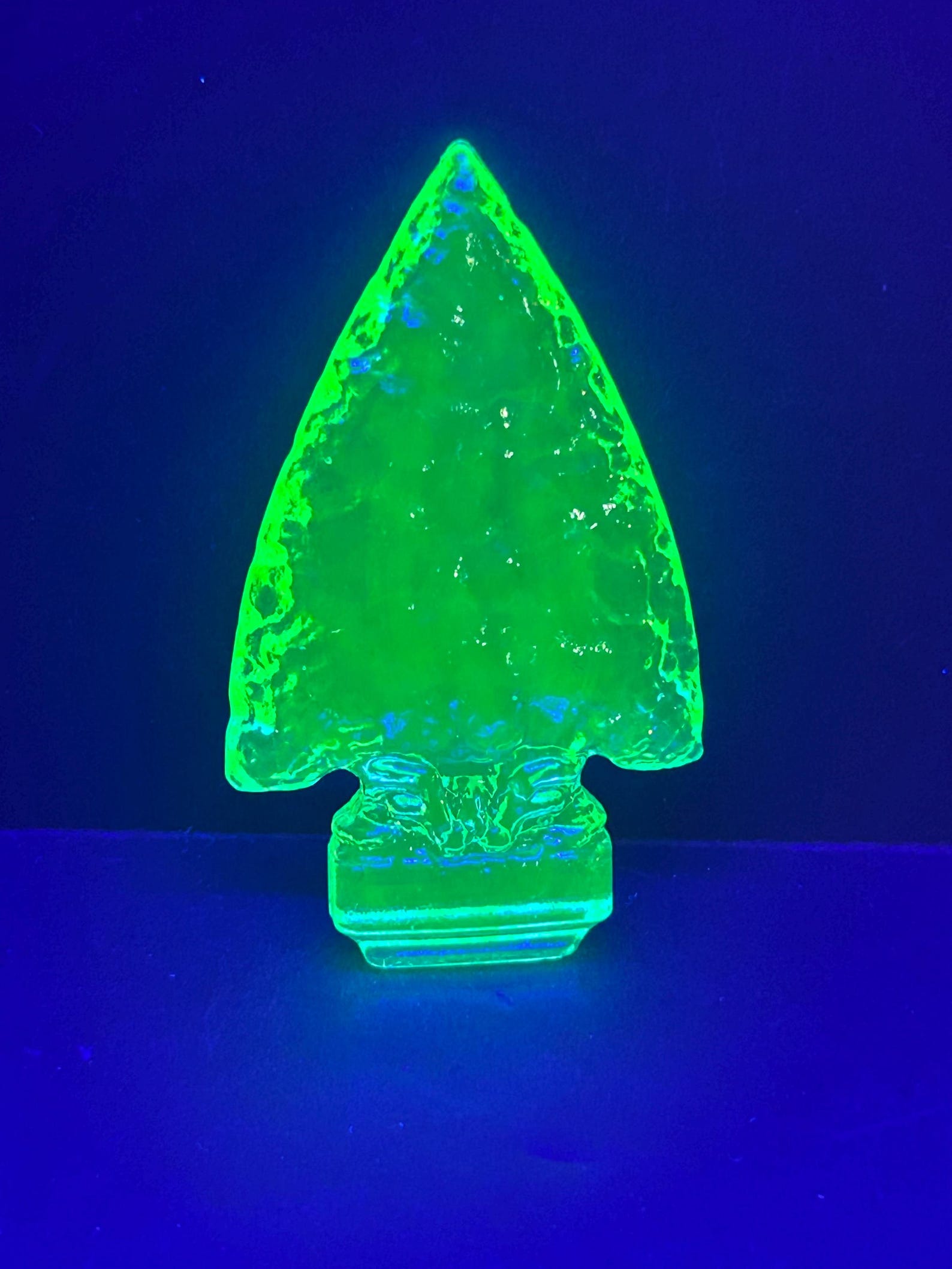 Uranium Glass Arrowhead - Etsy