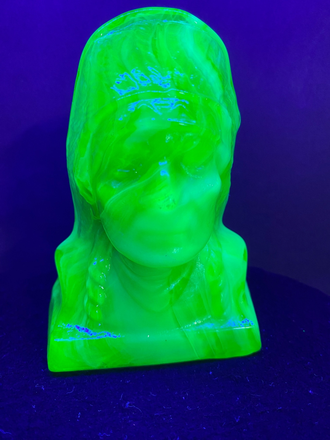 Native American Indian Jade Glass Uranium Figure - Etsy