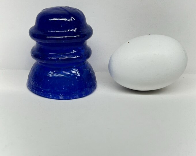 Uranium Glass Mini Cobalt Hemingray Insulator - Etsy