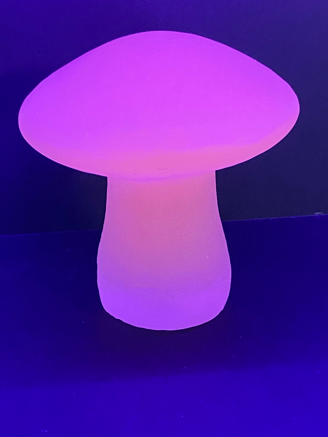Massive Satin Selenium Glass Mushroom - Etsy