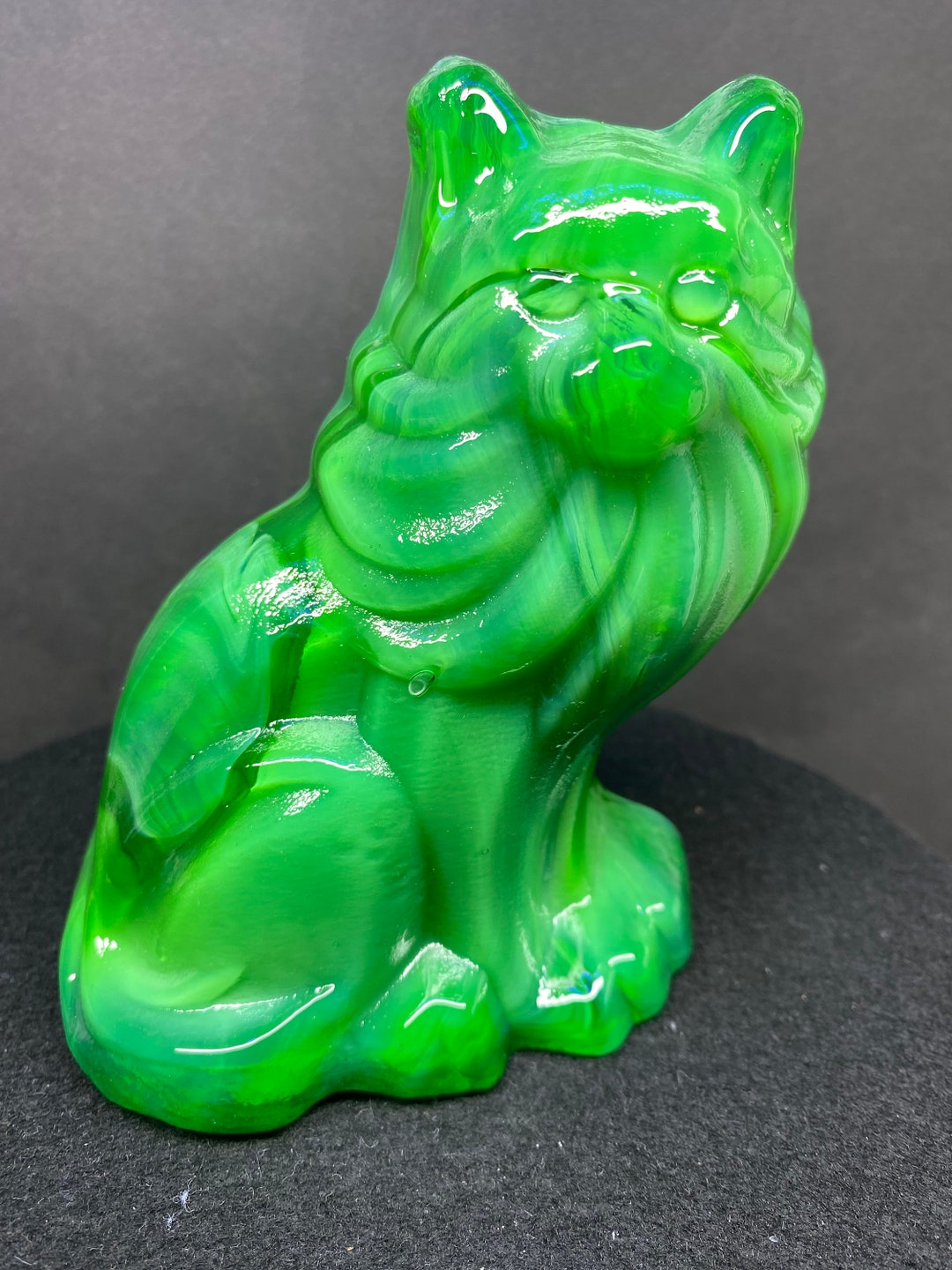 Huge Uranium Jade Jadite Cat - Etsy