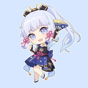 Genshin Impact Ayaka Vinyl Sticker - Etsy